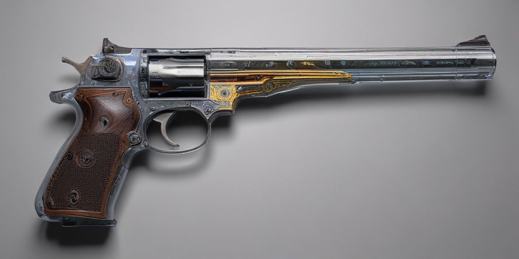 Intricate Design of a Detailed Transparent Revolver Showcasing Internal ...