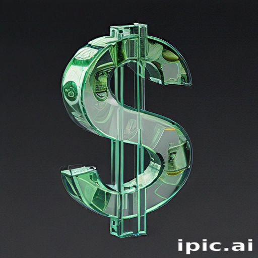 Transparent Dollar Sign Filled with Various Currency Notes and Coins