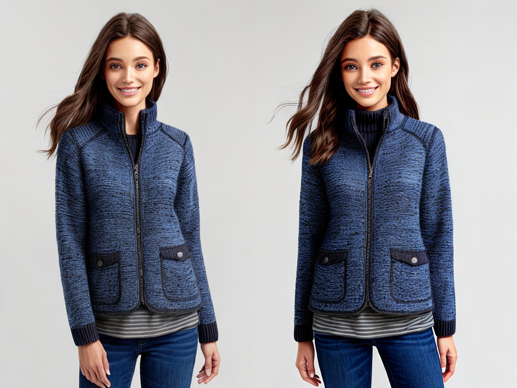 knitted women's jacket