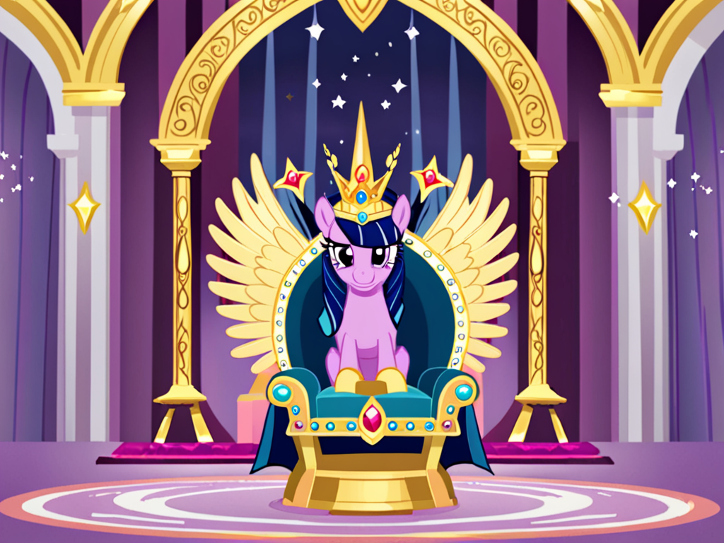 mlp pony alicorn twilight sparkel princess crown canterlot throne room
