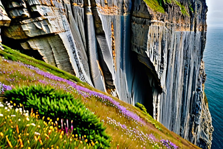 GRAY CLIFF WITH THE ABYSS UNDER IT