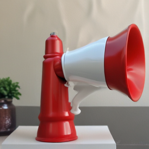 Colorful Retro Megaphone: A Unique Addition to Any Vintage Decor