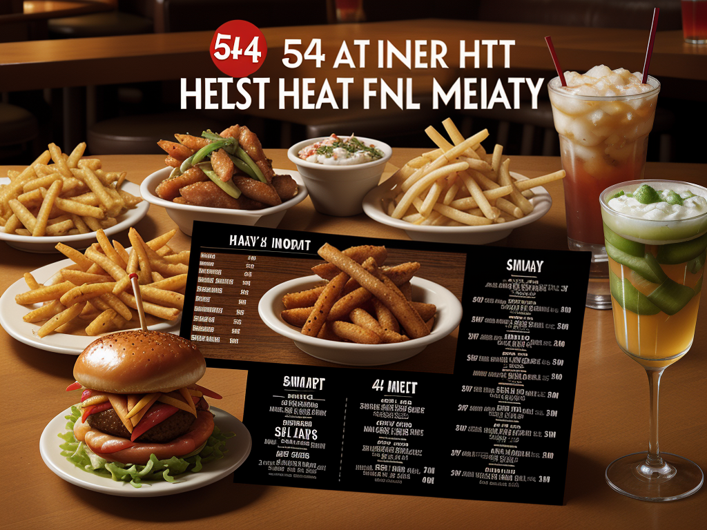 54th street happy hour menu