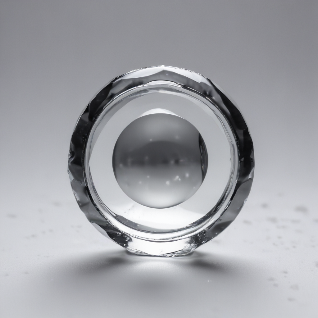 A Crystal Sphere Reflecting Light and Creating Intriguing Visual Patterns