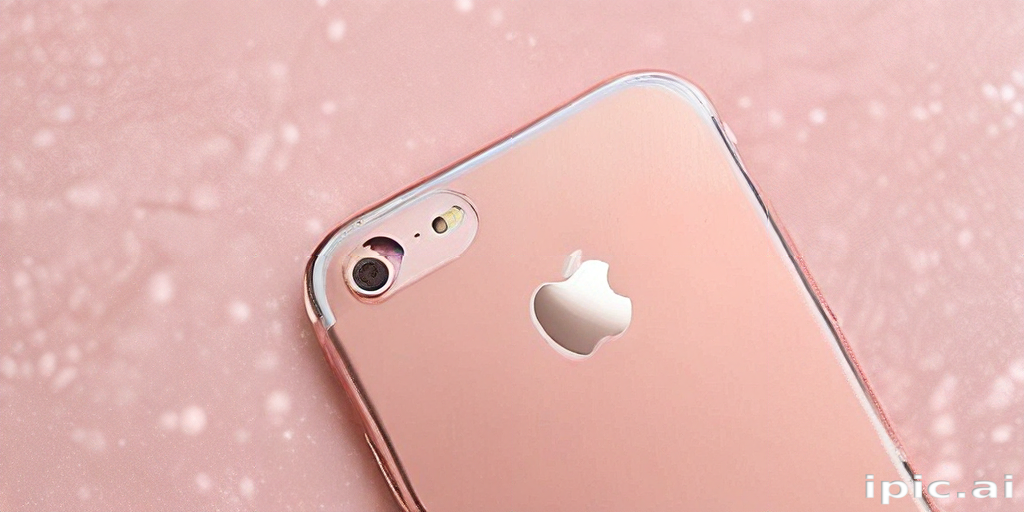 Close-Up of a Stylish Rose Gold Smartphone on a Soft Background