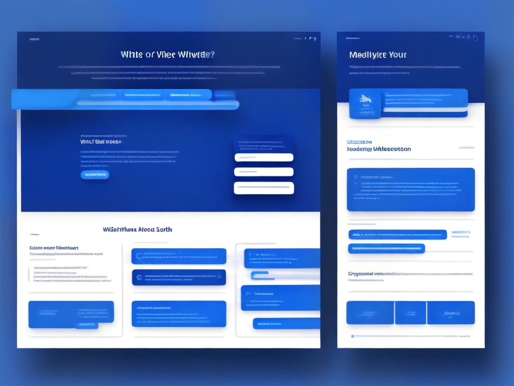 4k quality blue themed royal style website ui design by using design ...