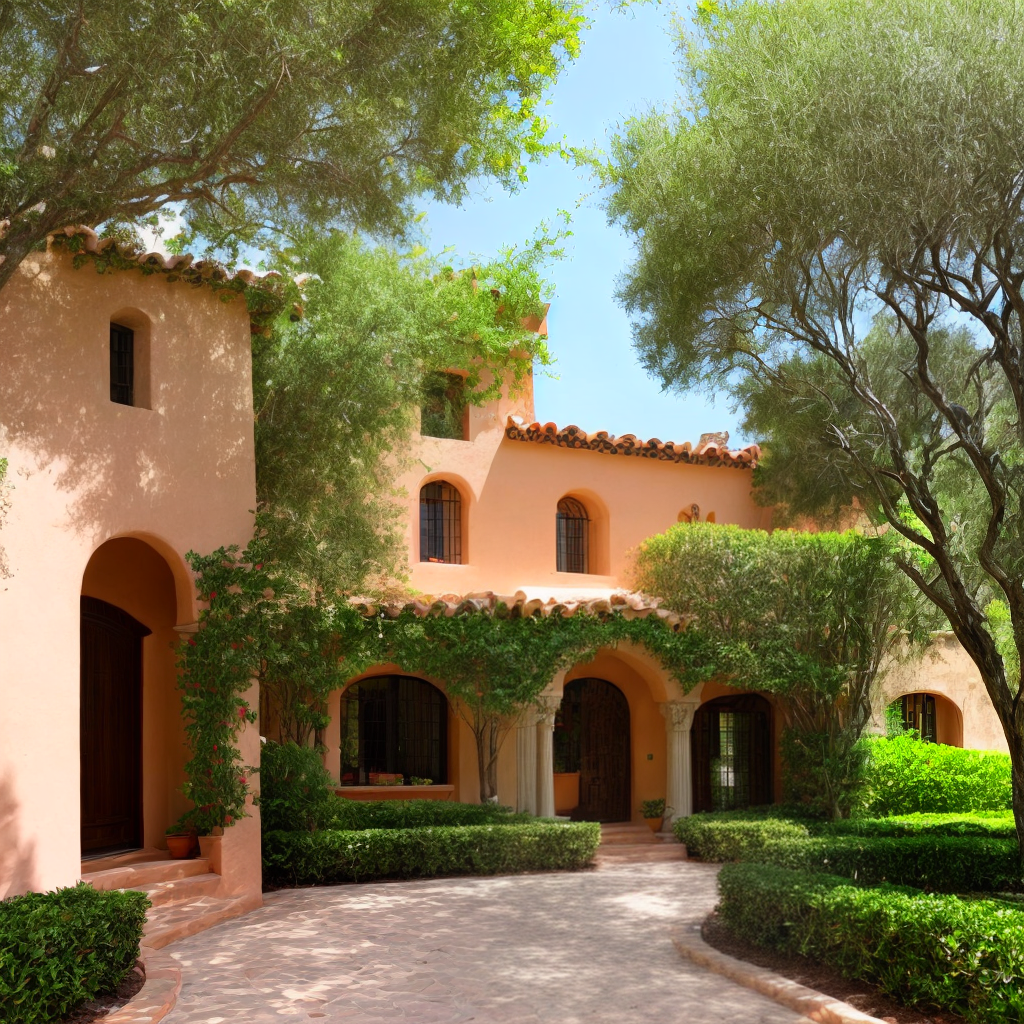 old spanish country style home