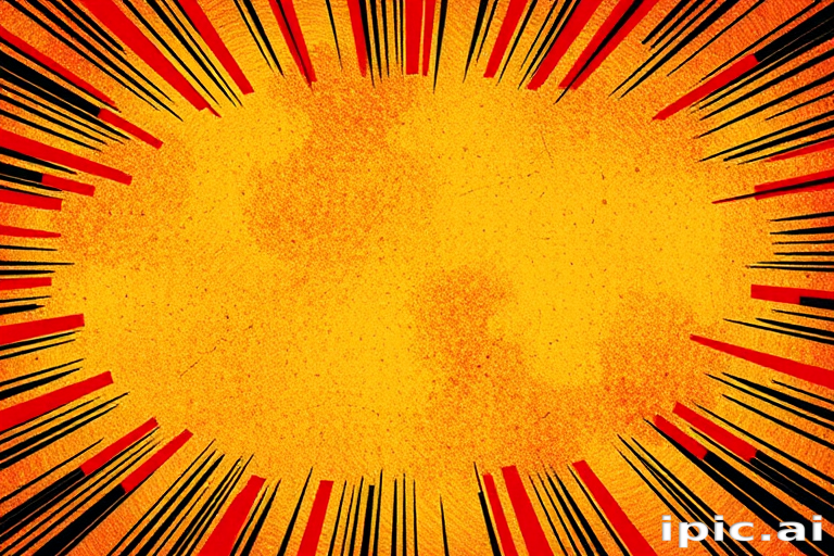 Vibrant Explosion Background with Radiating Lines in Bold Colors