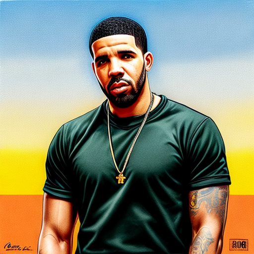 the rapper drake in a soviet propaganda poster