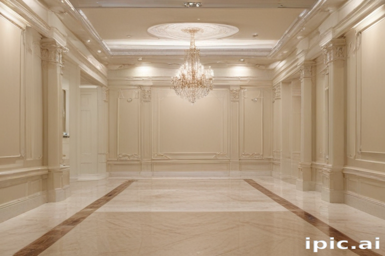 Elegant and Opulent Hallway Featuring Exquisite Architecture and ...