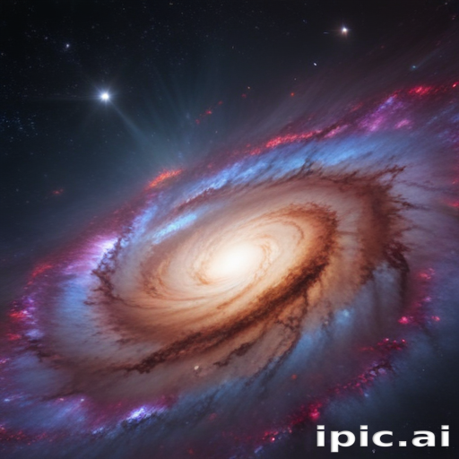 Stunning Spiral Galaxy Illuminated by Brilliant Stars and Cosmic Colors