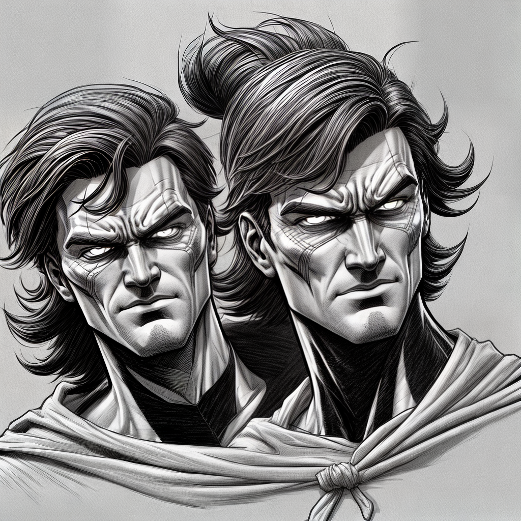 cheers. close-up. comic book. sketch style. black and white.