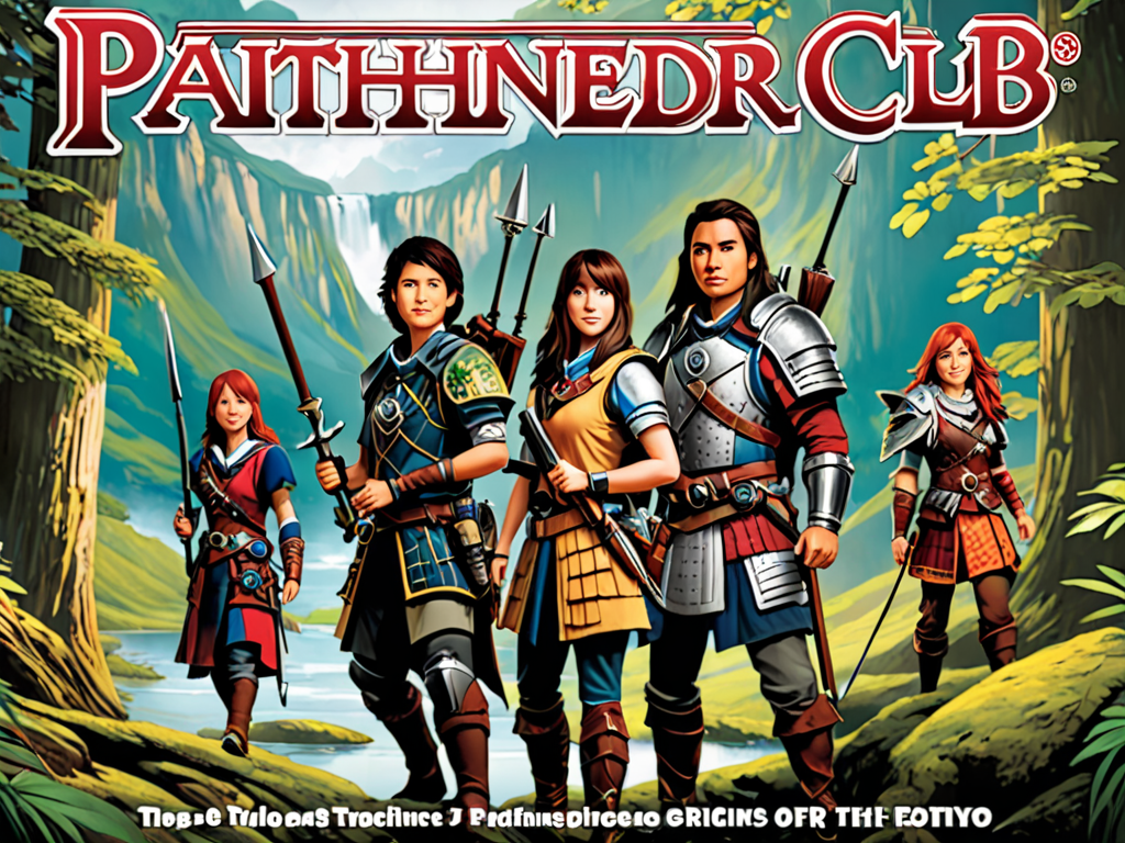 create an epic magazine cover for the pathfinder club
