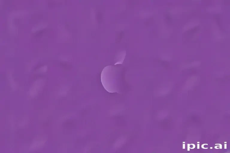 Vibrant Purple Background Featuring a Subtle Apple Logo Design Element