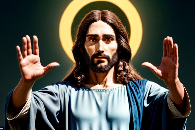 Jesus showing his hands