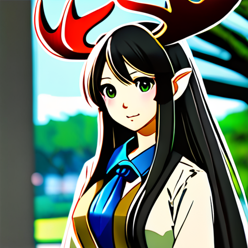 Anime waifu moose