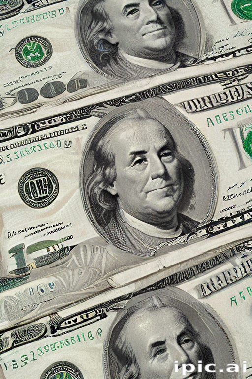 Close-Up View of Multiple Hundred Dollar Bills Stacked Together Nicely