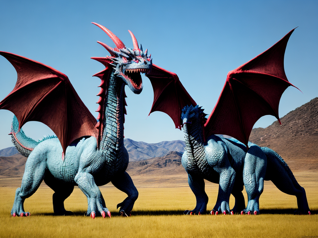 Terrifying three-headed dragon, Game of Thrones style.