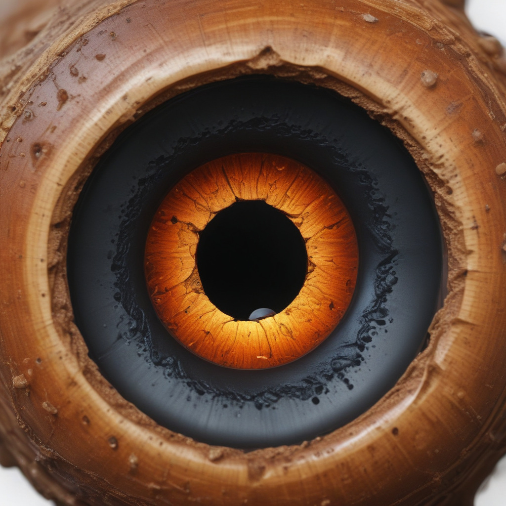 Intriguing Close-Up of a Unique Eye with Striking Color Patterns