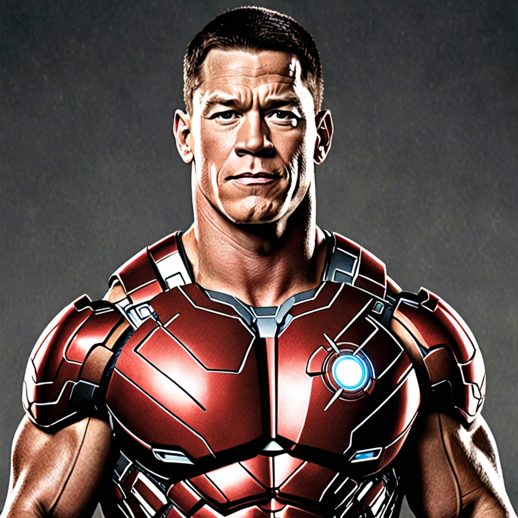 JOHN CENA mix with iron man