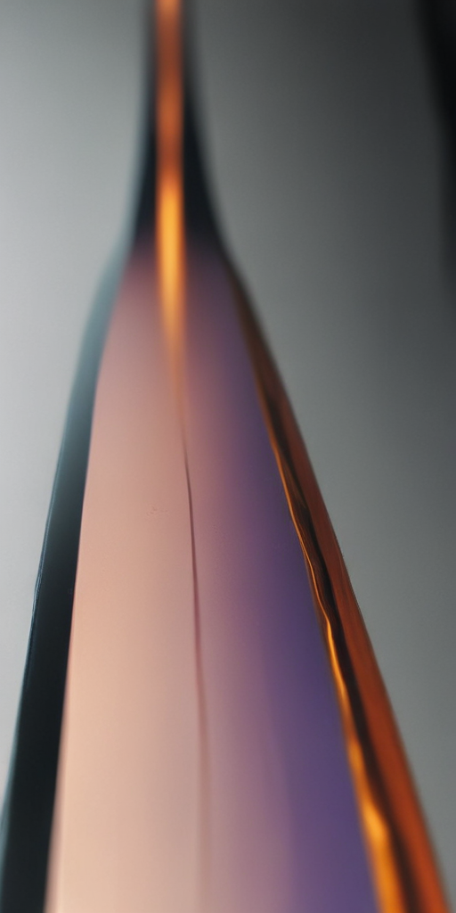 Abstract Reflection of Light and Color on a Smooth Surface