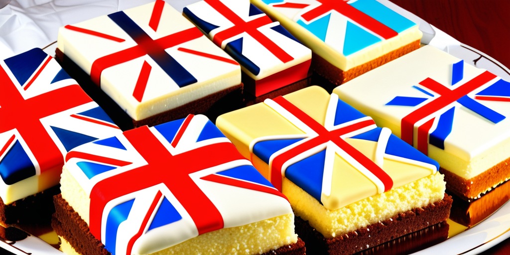 A Delightful Display of Colorful Cakes and Sweet Treats in a Bakery.