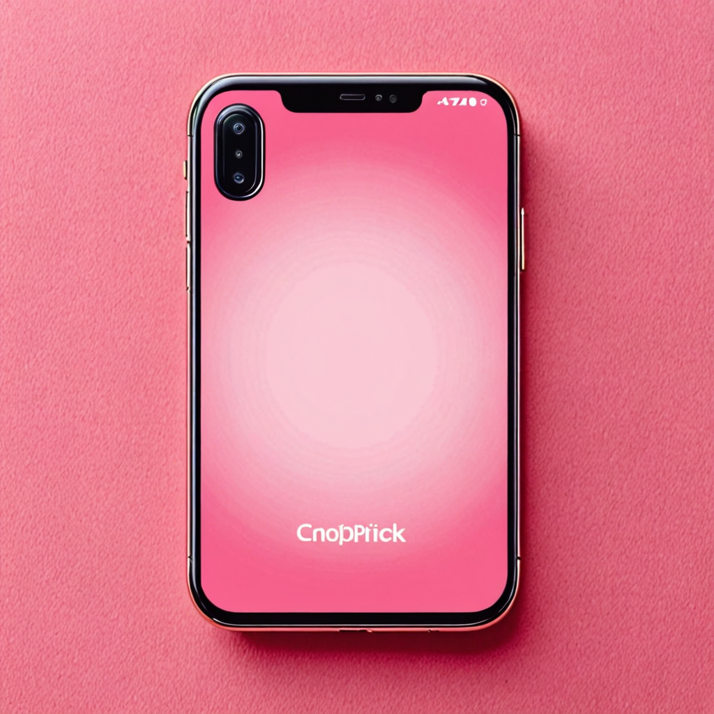 a pink advertisement layout