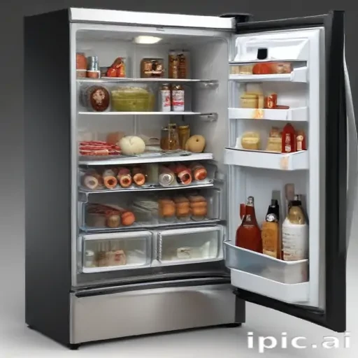 Well-Stocked Refrigerator Filled with Meats, Condiments, and Beverages ...