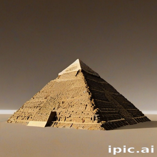 Intricate Model of a Pyramid Showcasing Ancient Egyptian Architectural ...