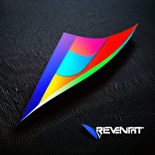 Revent logo smooth swish colorful futuristic