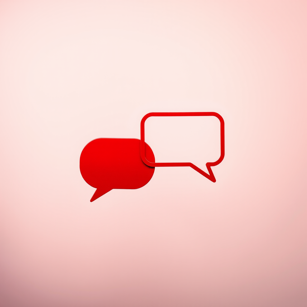 Two Distinct Speech Bubbles Representing Communication and Conversation ...