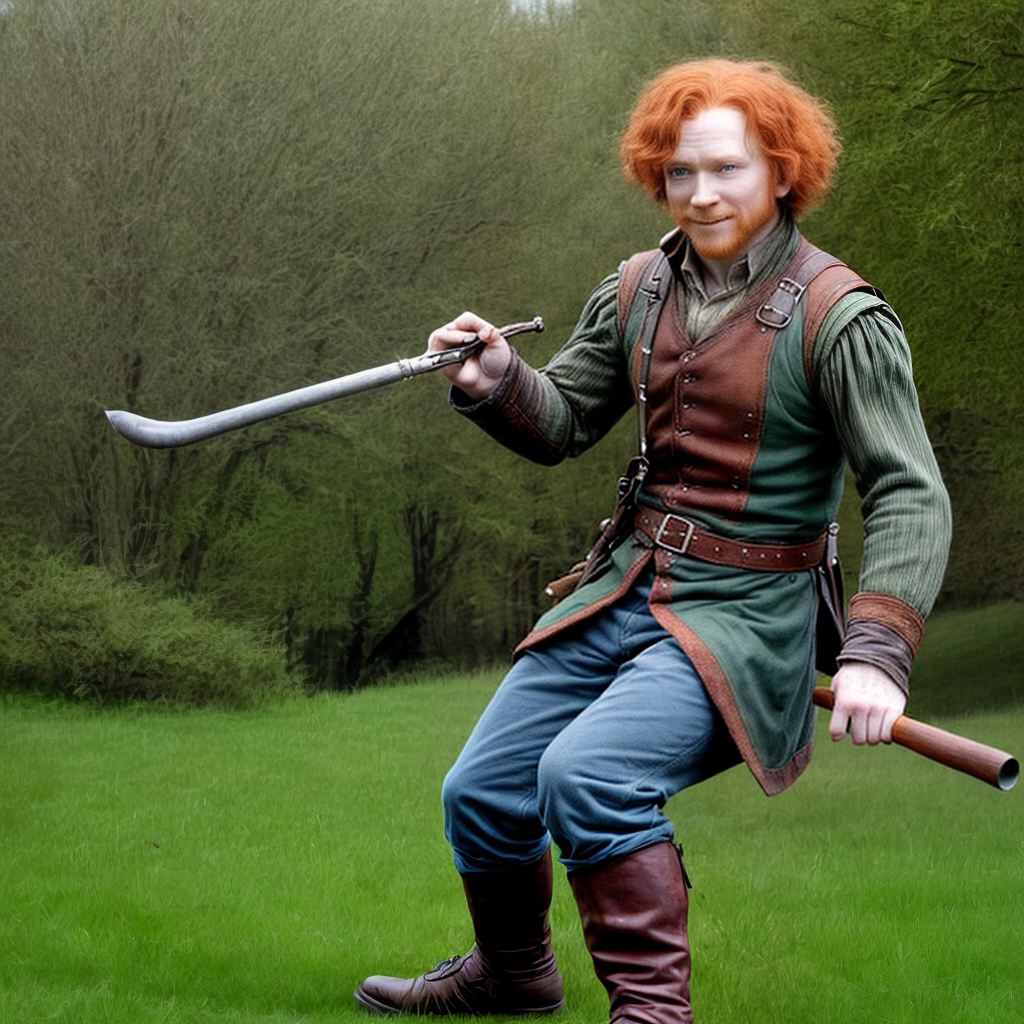 Imagine one redheaded hobbit bard, with a pipe in their right hand ...