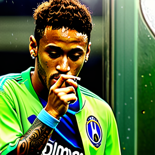 Neymar smoking weed