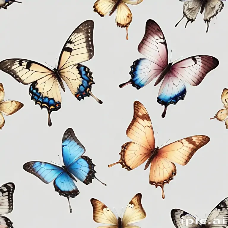 A Colorful Collection of Butterflies in Various Beautiful Patterns and ...
