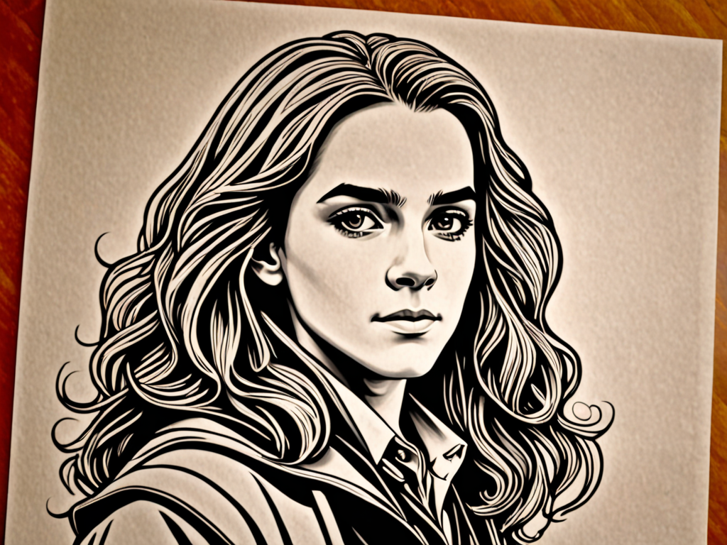 Hermione Granger line art