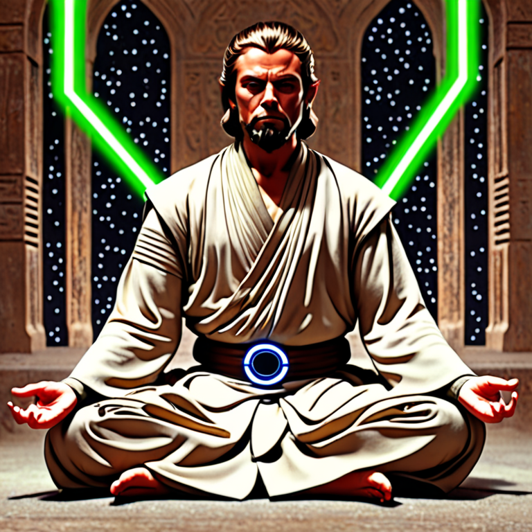 Jedi Knight meditating