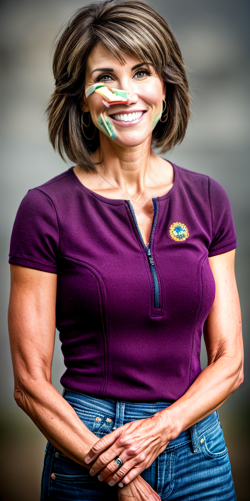 Kristi Noem with a beautiful smile on her face