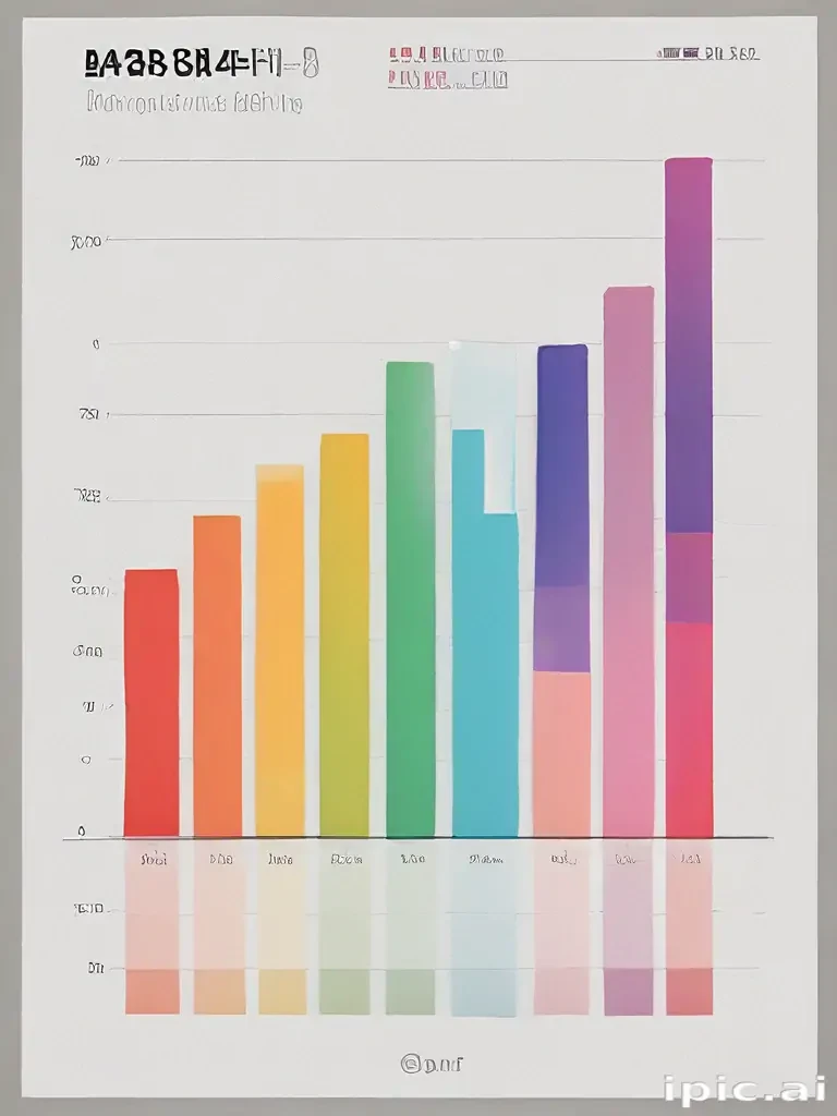 Colorful Bar Graph Displaying Data Trends Across Different Categories ...