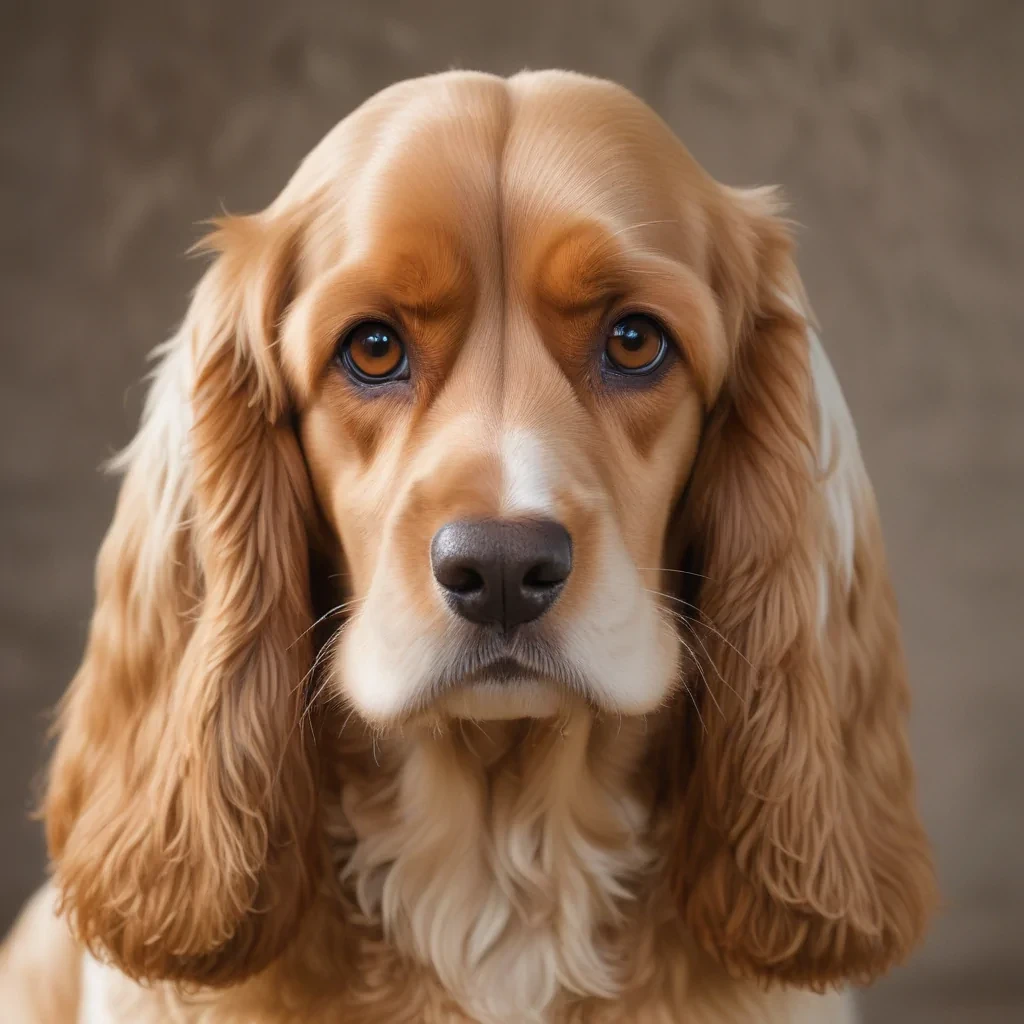 A Beautiful Portrait of a Cocker Spaniel with Expressive Eyes and ...