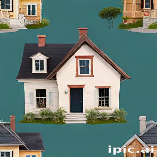 Charming Collection of Unique Houses Displayed Against a Colorful ...