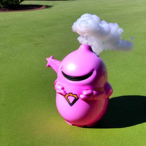 Majin buu smoking from bong