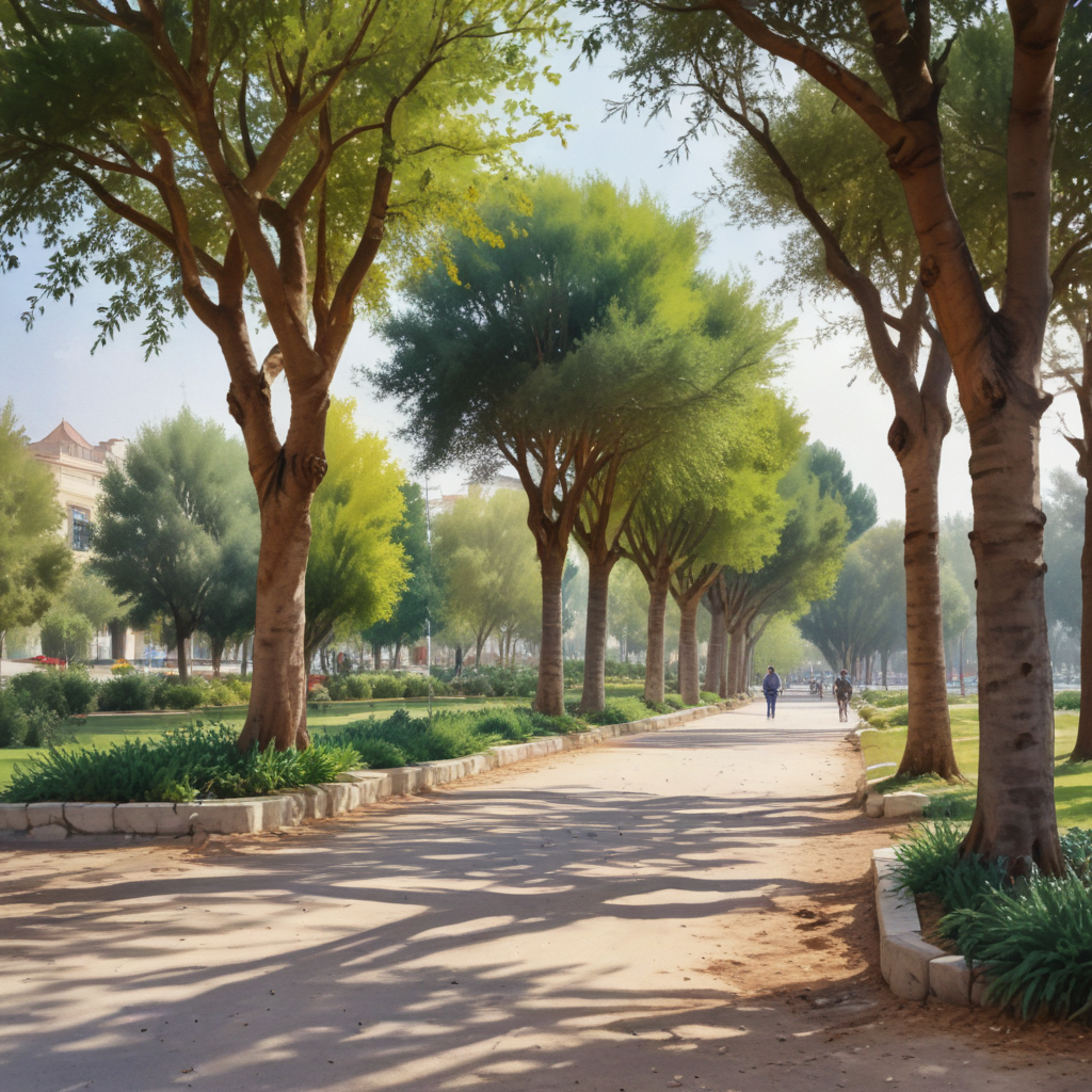parc cérémonie kilziman izmir image as watercolour painting
