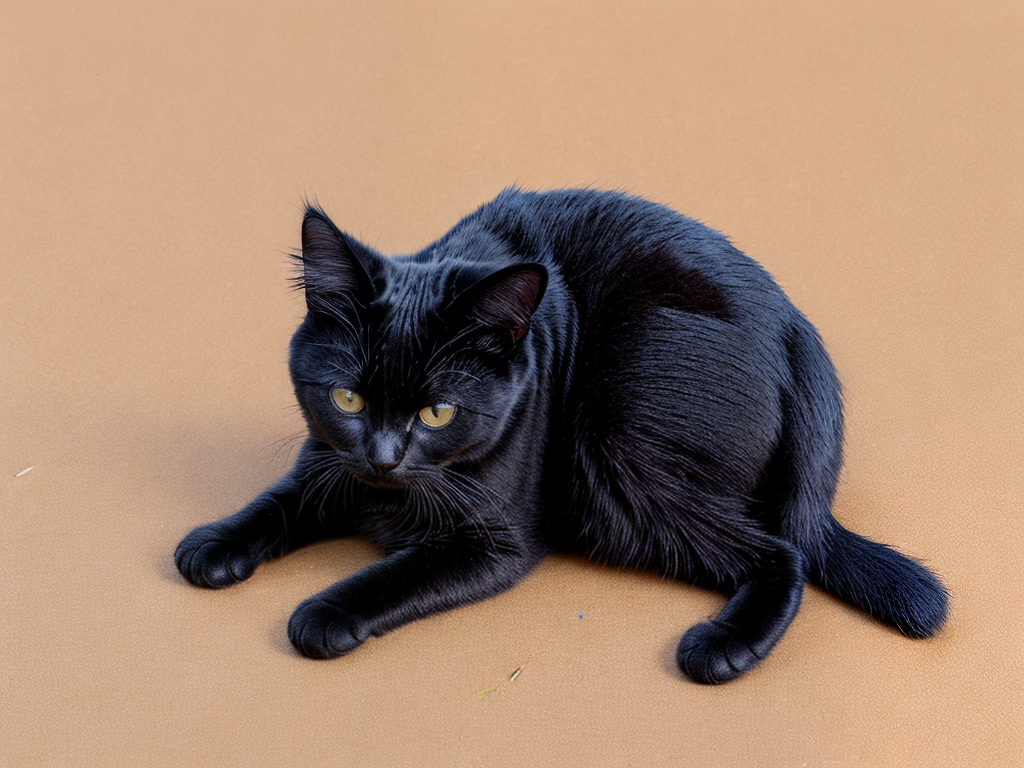 Cat with paws covering ears