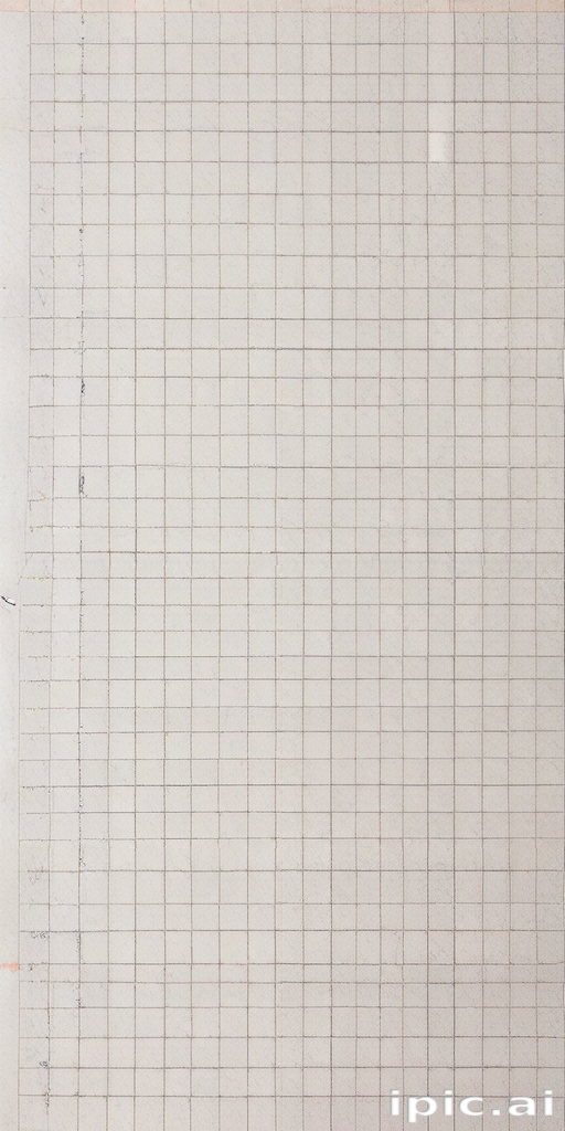 Blank Graph Paper with Light Gray Grid for Sketching and Planning