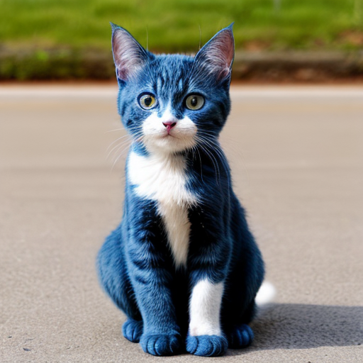 cat color blue