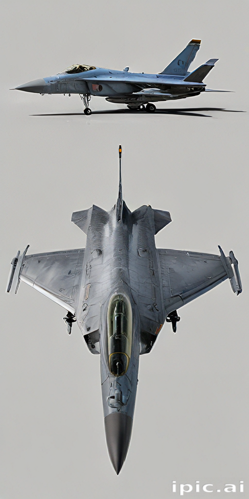 High-Performance Fighter Jet Displayed from Multiple Angles for ...