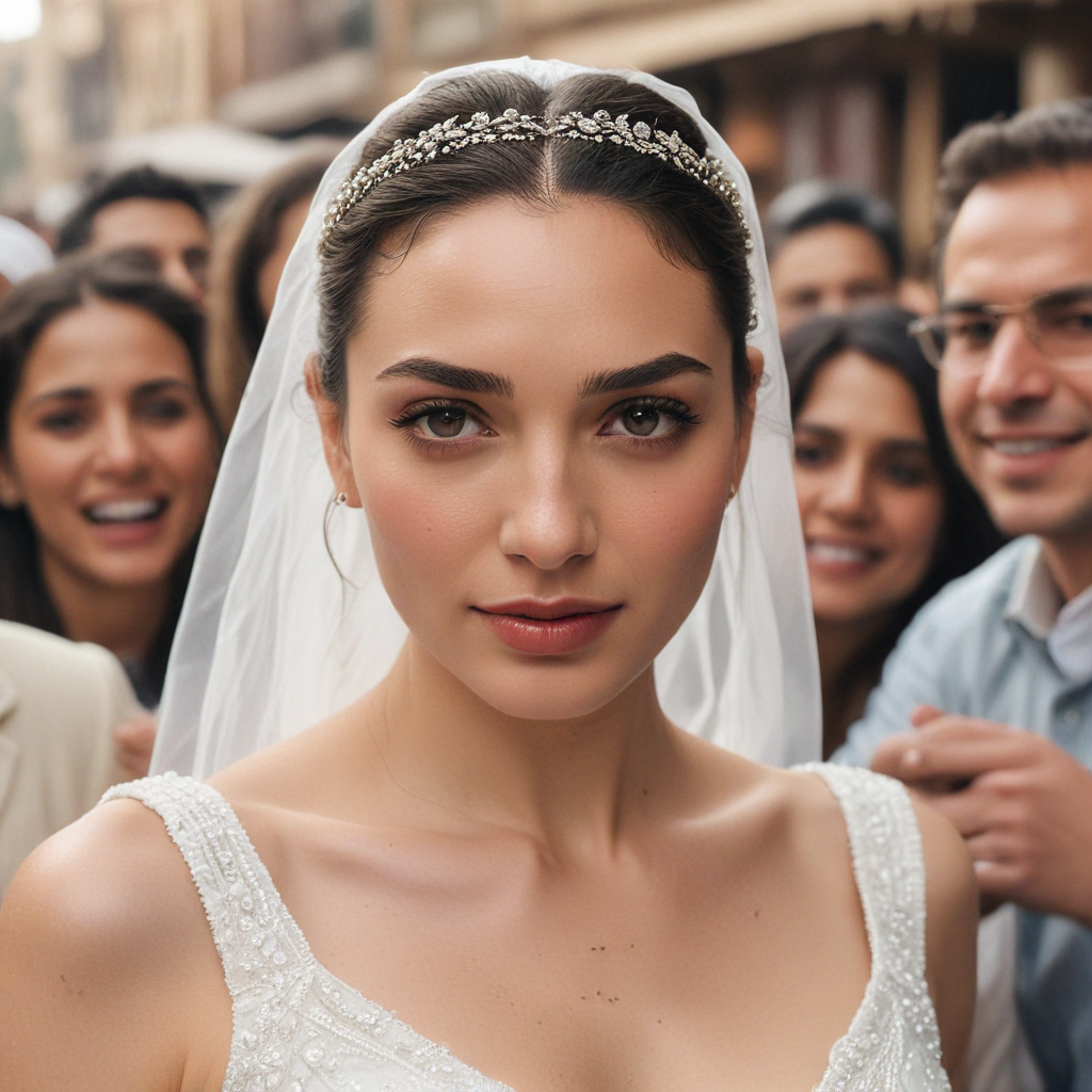 Gal gadot bride crowded egypt market