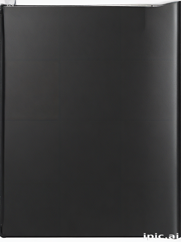 Minimalist Black Notebook with a Sleek Cover and Modern Design