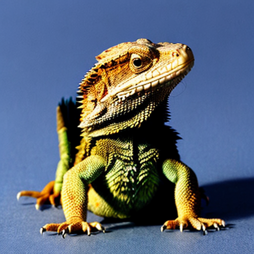 a lazy bearded dragon getting high in the style of cheech and chong comics