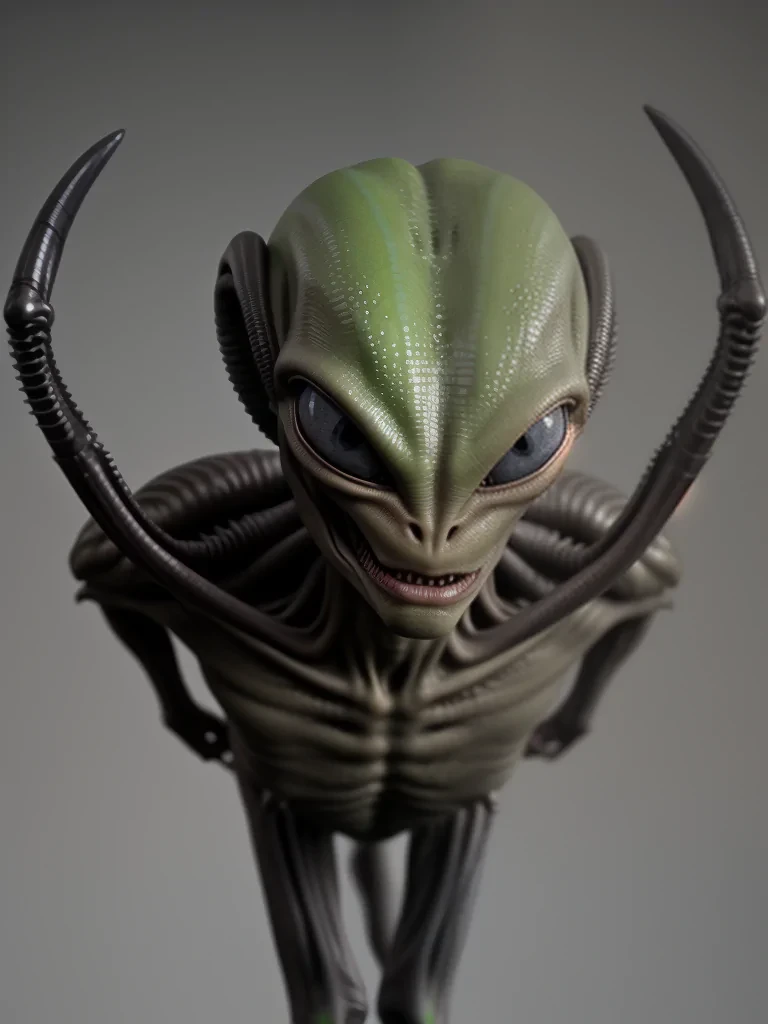 Intriguing Alien Character with Distinctive Features and Unique Design ...